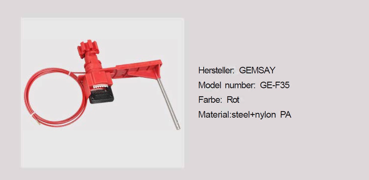 Universal-Ventilschloss GE-F35 – Gemsay